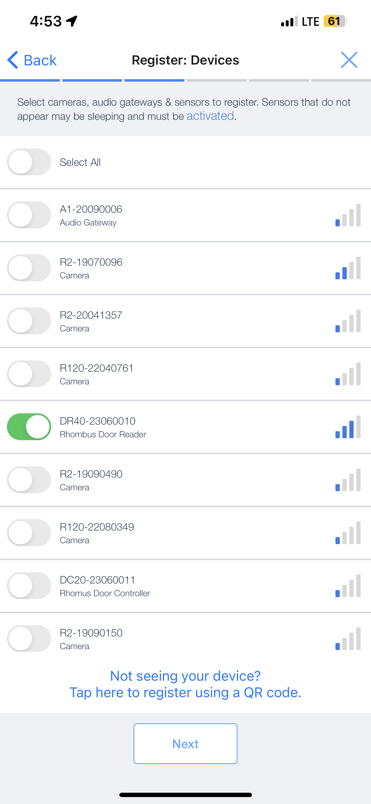 Installing/Registering the DR40 – Rhombus Support
