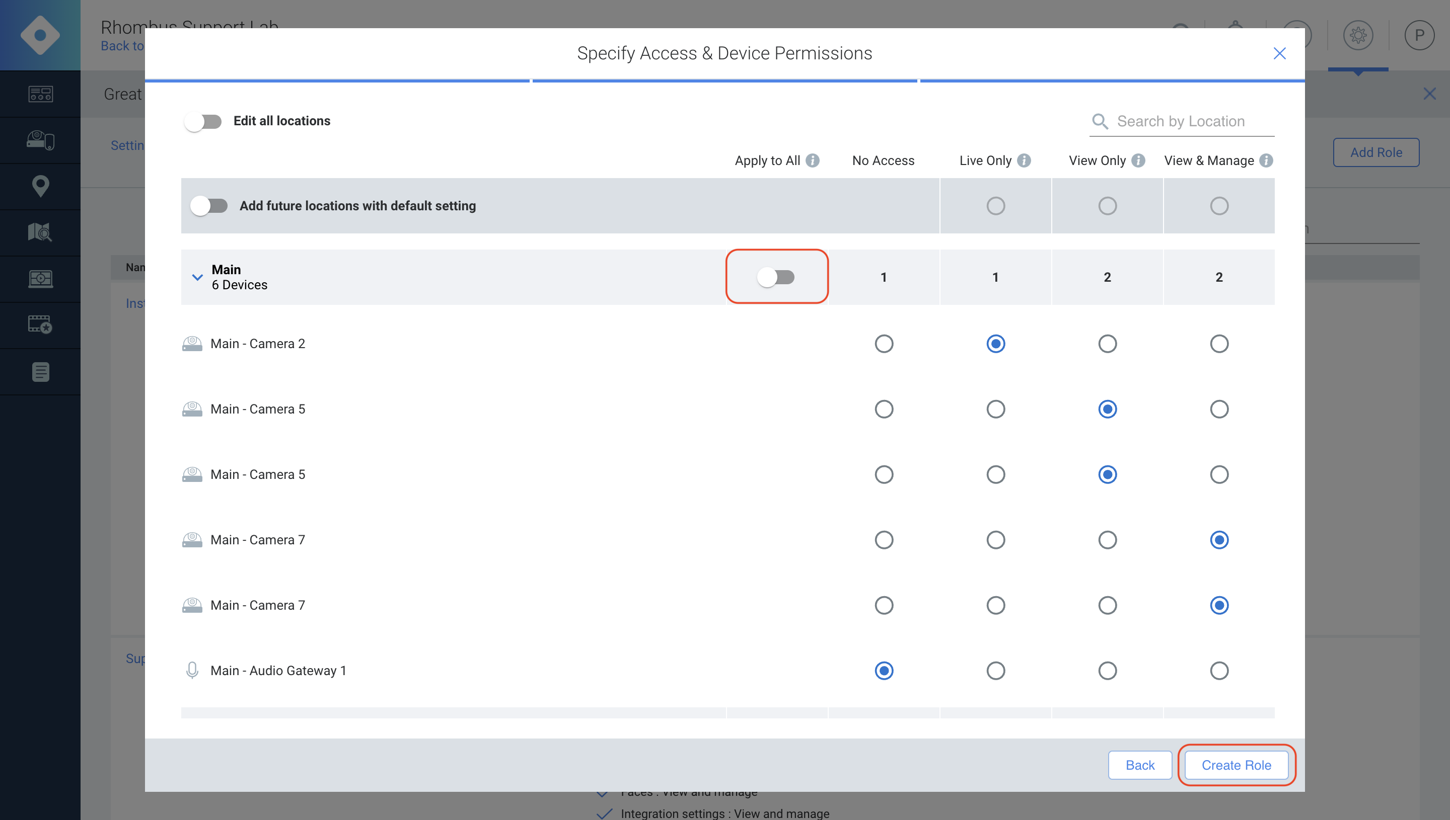 Role Creation and Management – Rhombus Support