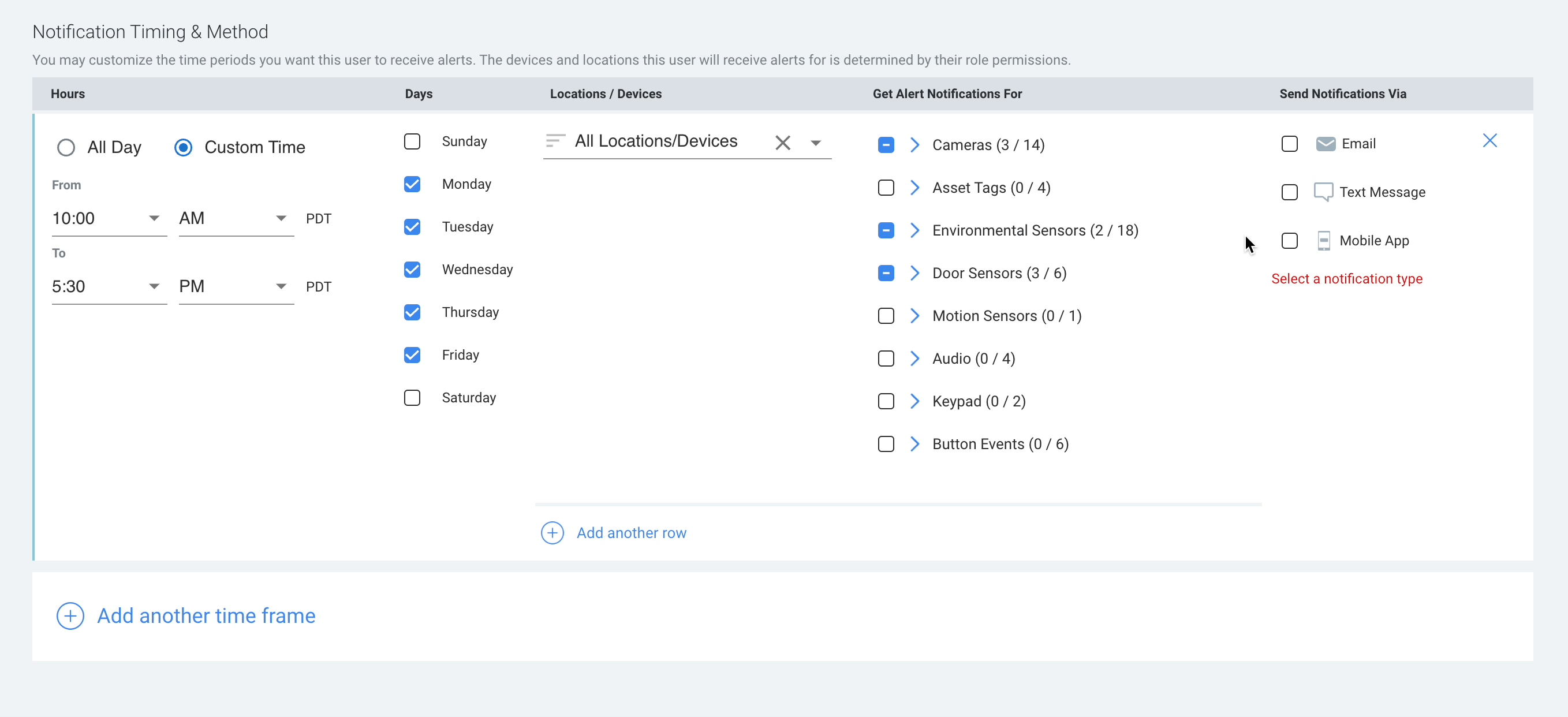 User-Based Alert Notifications – Rhombus Support