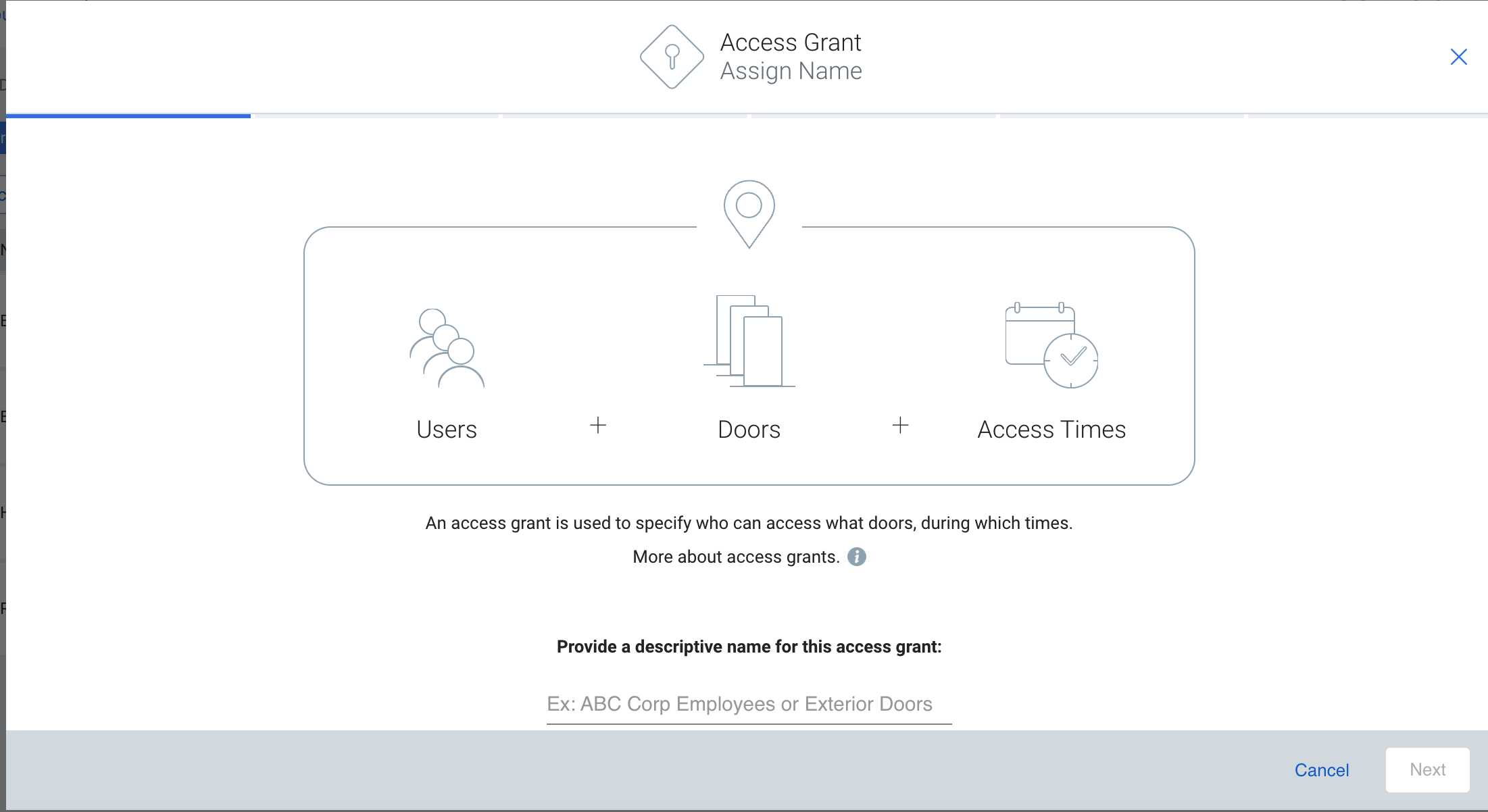 Door Access Conditions (Grants) – Rhombus Support
