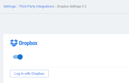 Dropbox Integration – Rhombus Support