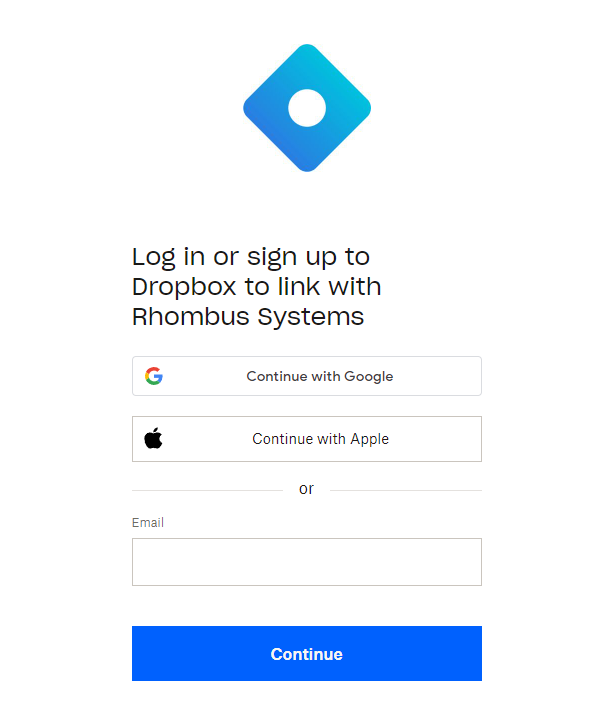 Dropbox Integration – Rhombus Support