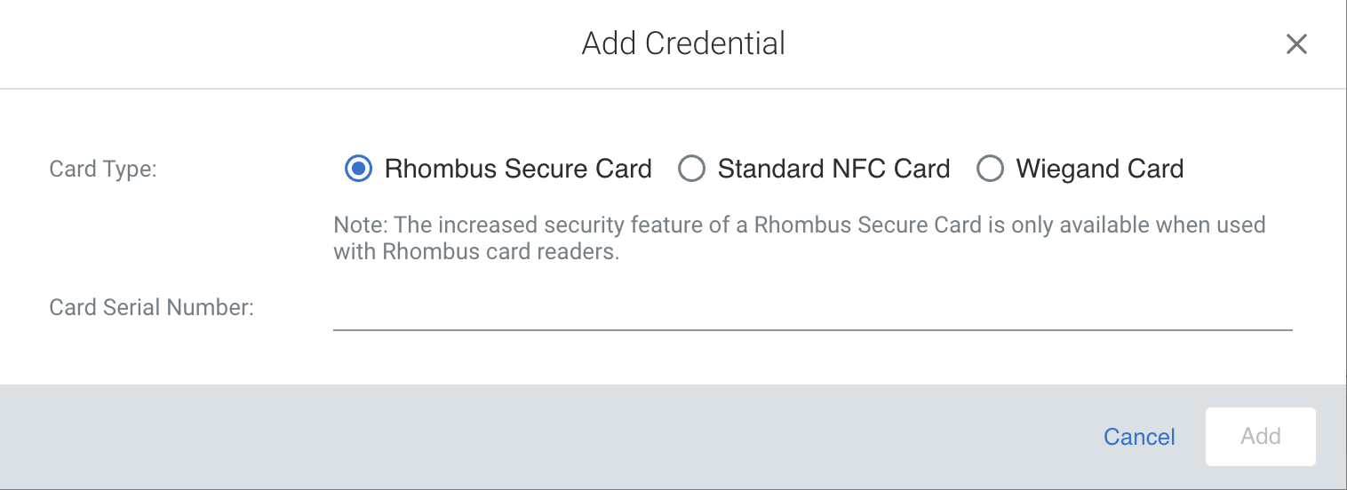 Registering a Key Card (Access Control Credentials) – Rhombus Support