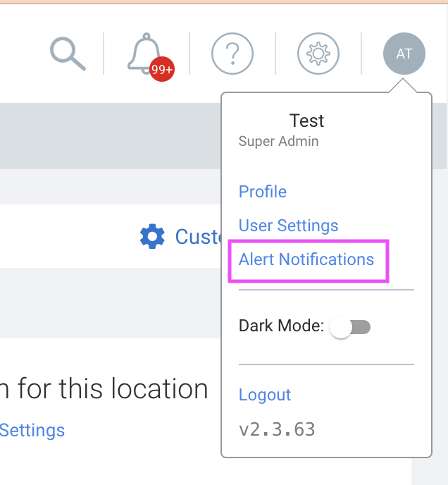 User-Based Alert Notifications – Rhombus Support