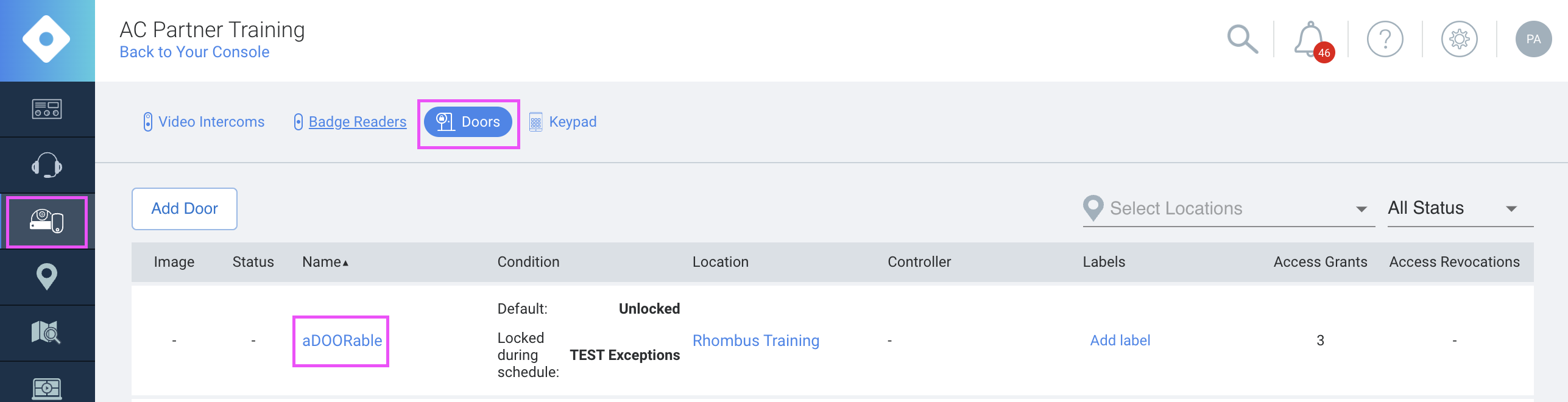 Access Control Door Lock and Unlock Schedules – Rhombus Support