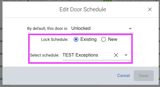 Access Control Door Lock and Unlock Schedules – Rhombus Support
