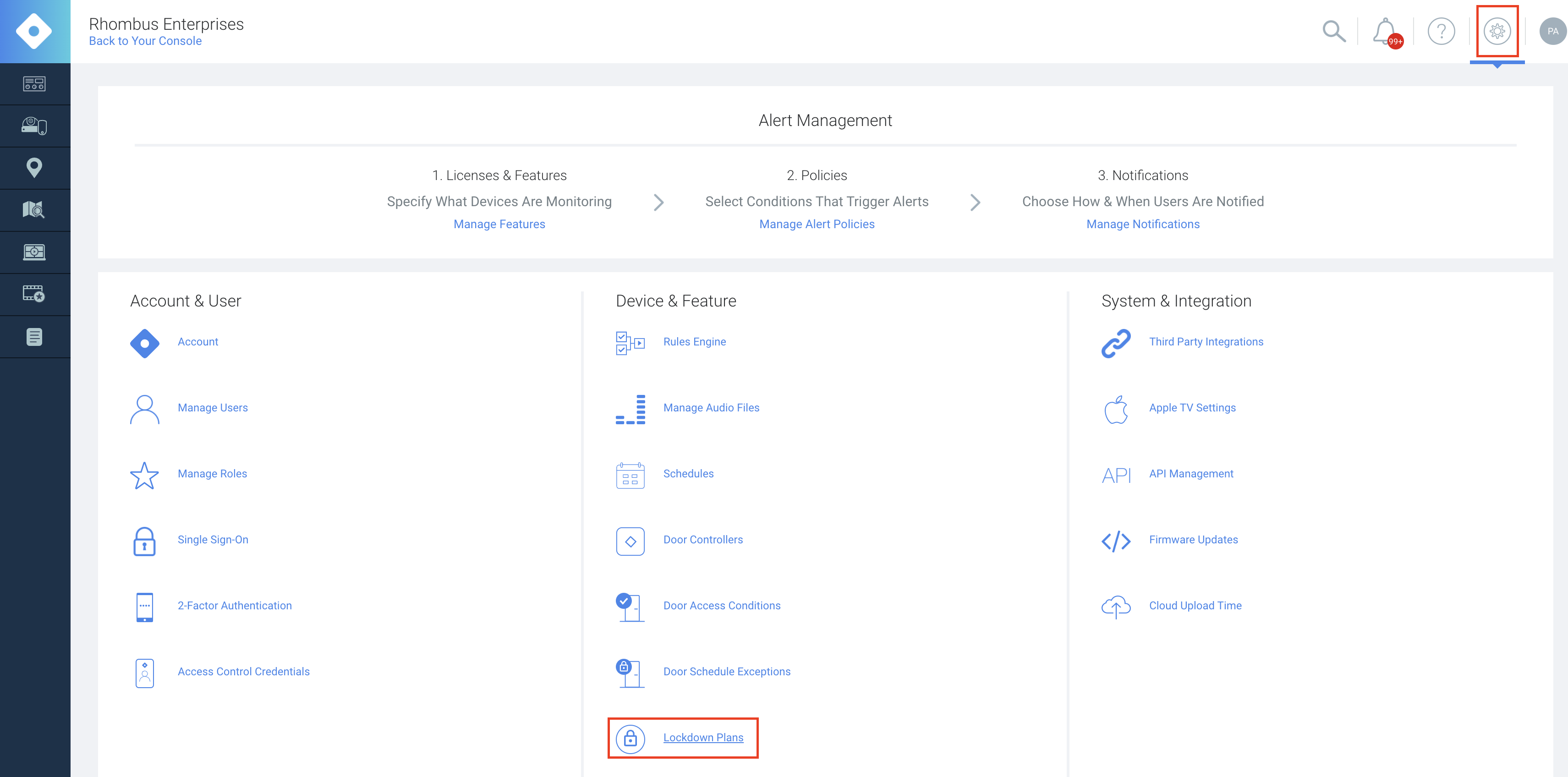 Lockdown Plans Walkthrough – Rhombus Support