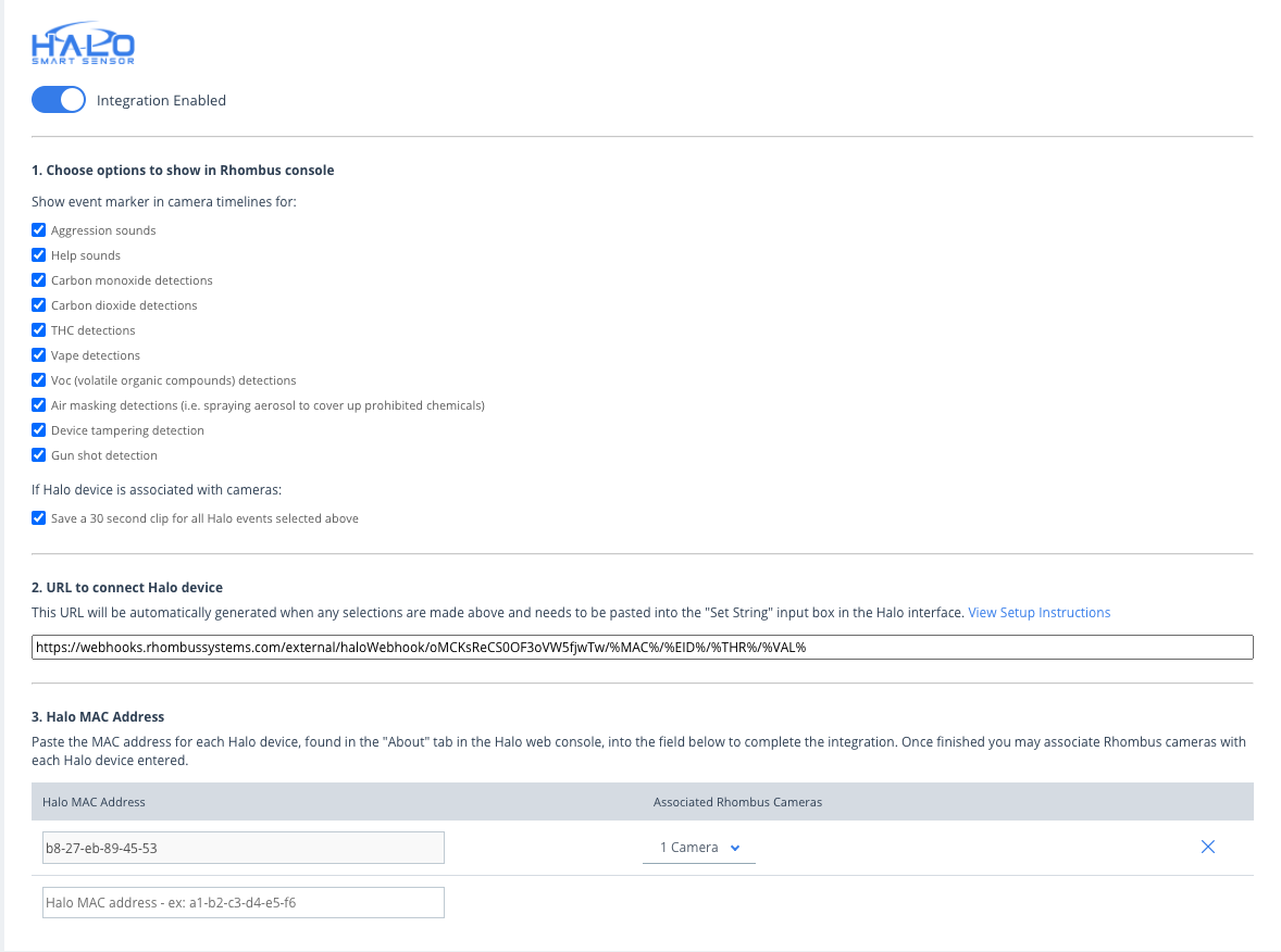 Halo Smart Sensor – Rhombus Support