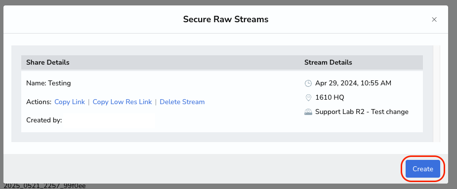 Secure Raw Streams – Rhombus Support