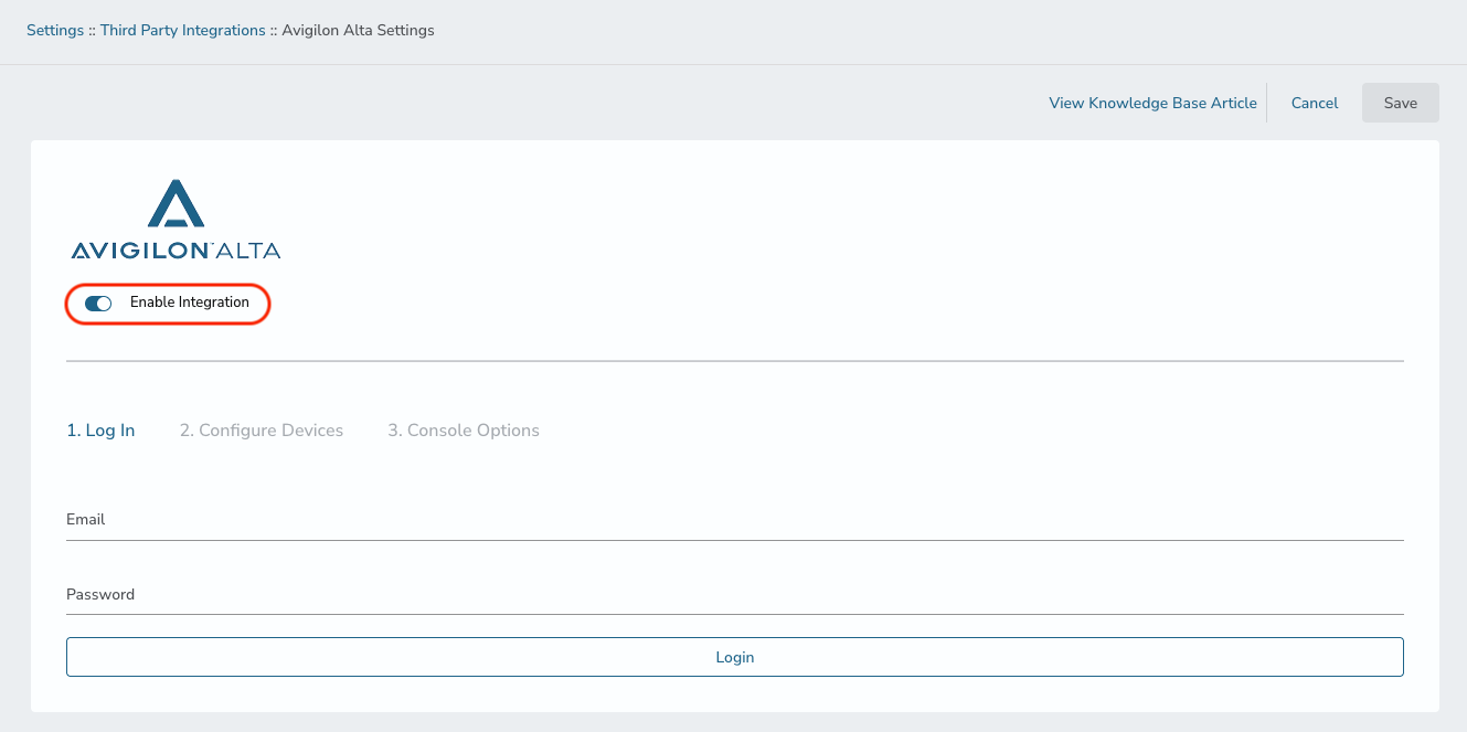 Avigilon Alta Integration (Formally OpenPath) – Rhombus Support