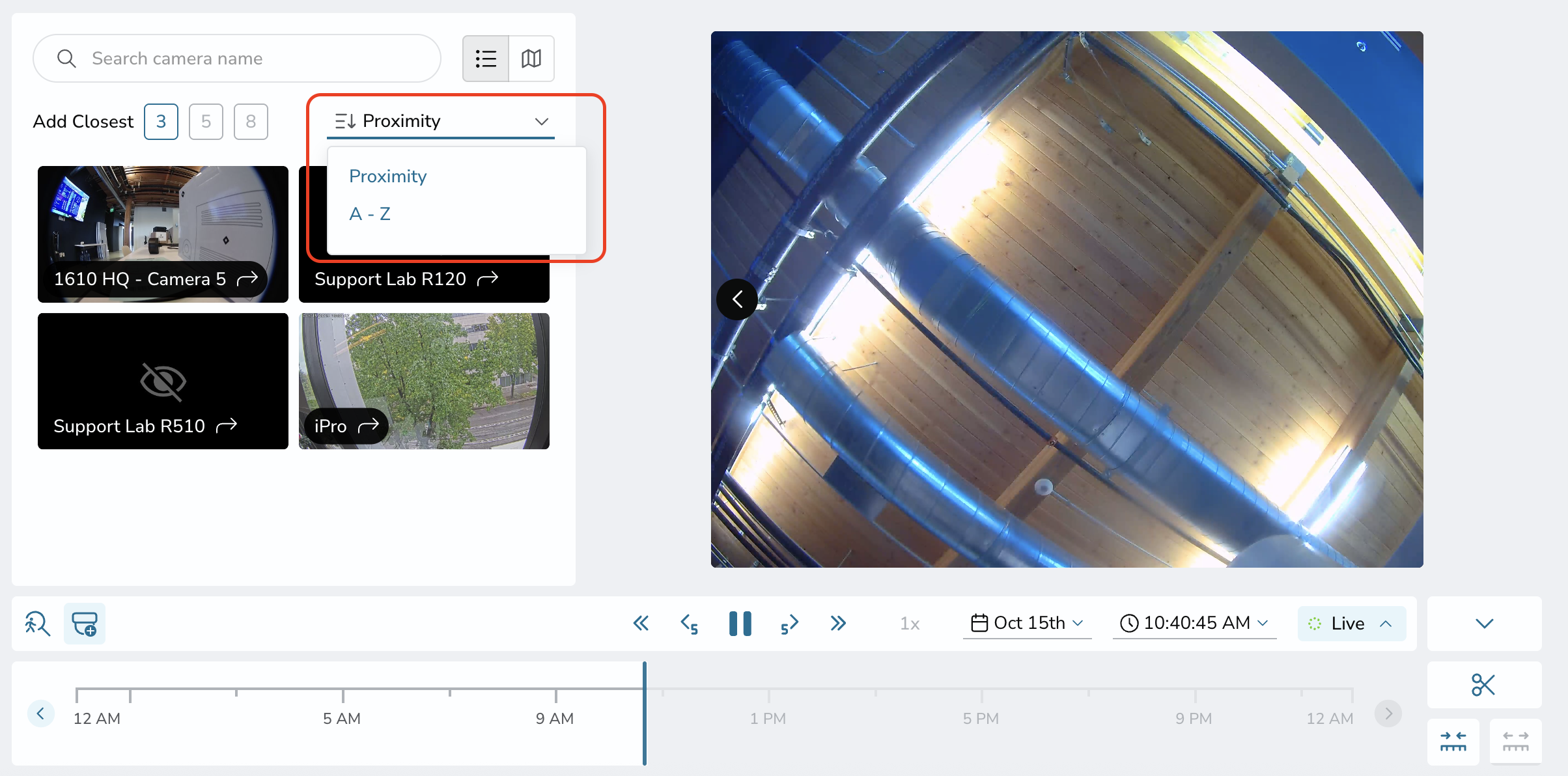 Camera View Navigation – Rhombus Support