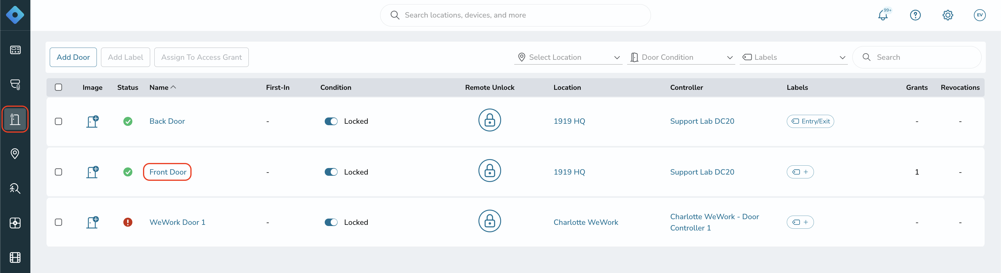 Access Control Door Lock and Unlock Schedules – Rhombus Support