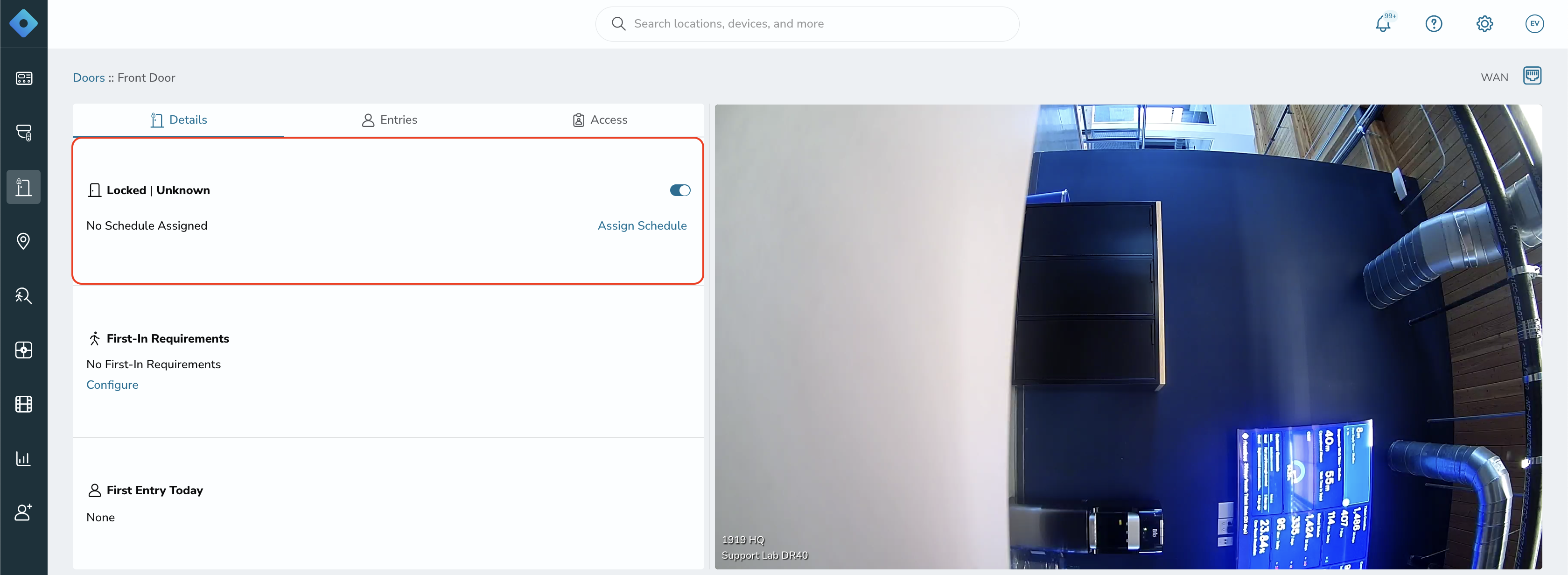 Access Control Door Lock and Unlock Schedules – Rhombus Support