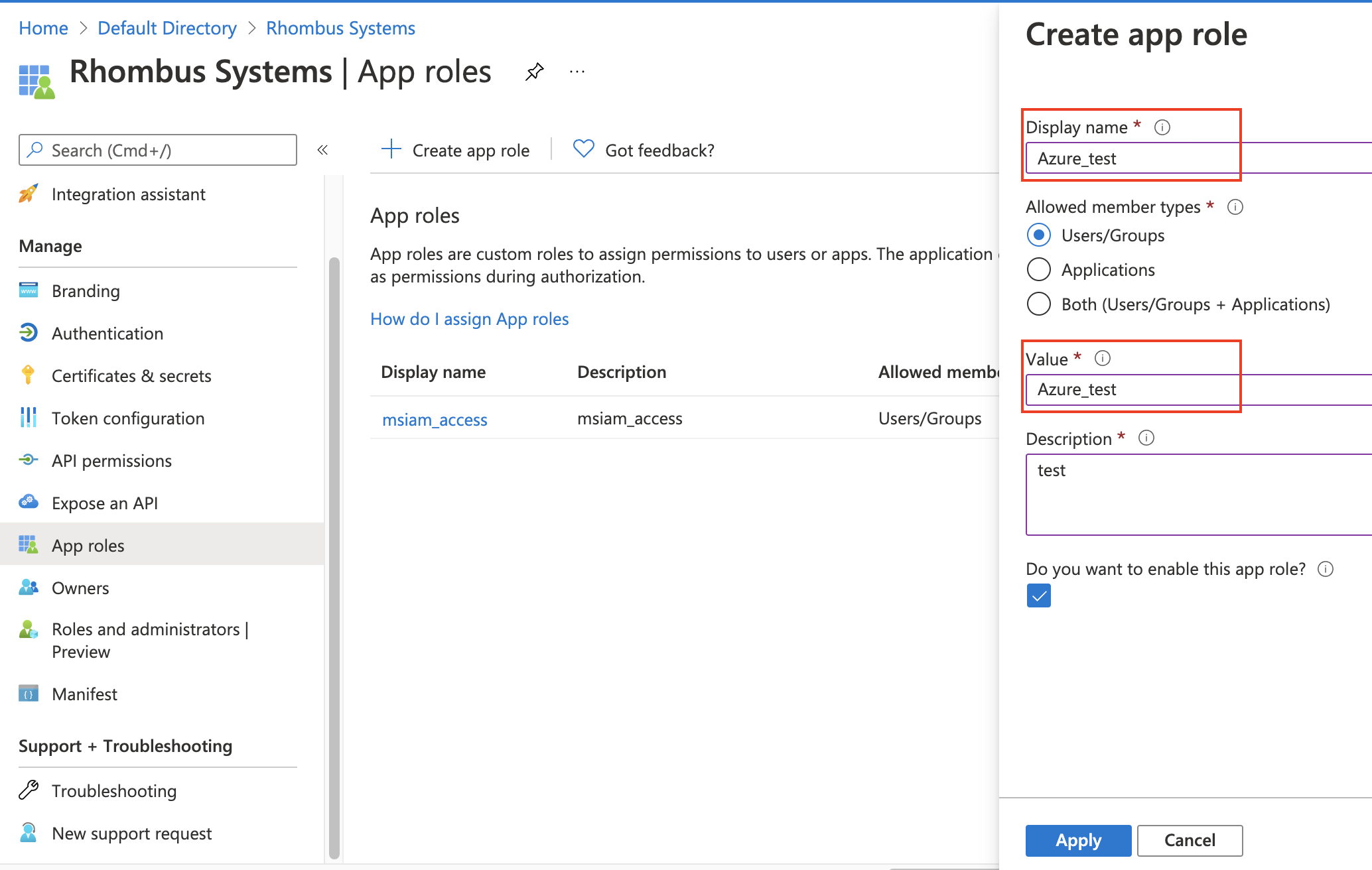 Setting up SSO with Microsoft Azure AD – Rhombus Support