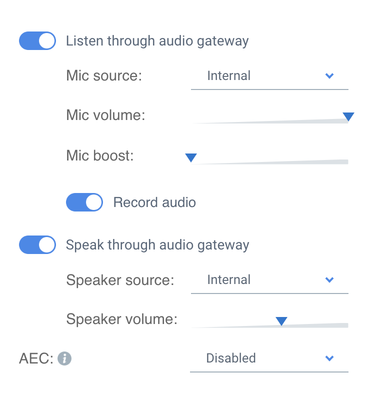 A100 Audio Gateway Setup – Rhombus Support